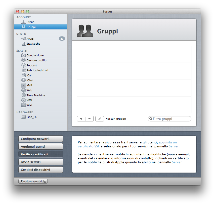 Mac OS X Lion Server: uno sguardo d'insieme - Speciale SlideToMac